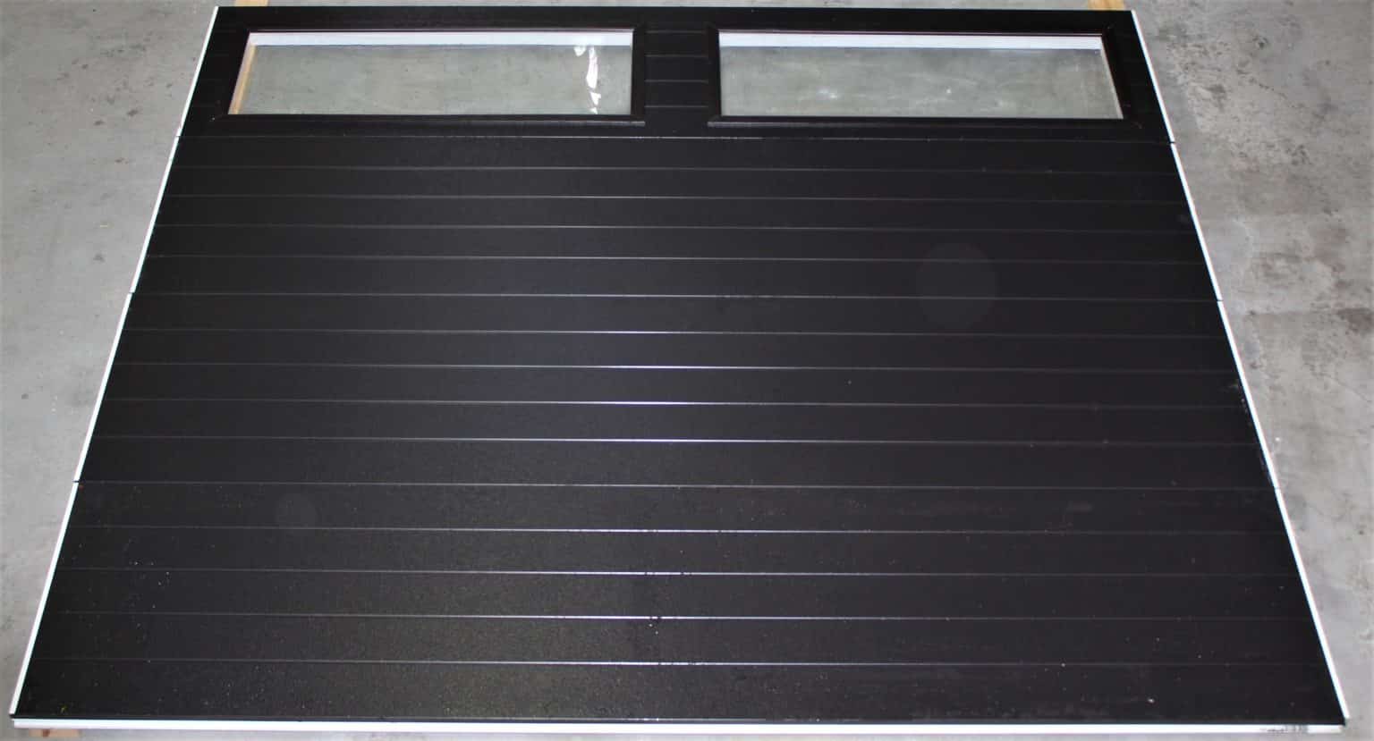 [SOLD] Clopay 8'0" Wide X 7'0" High Model 4305 Black Door With Single ...